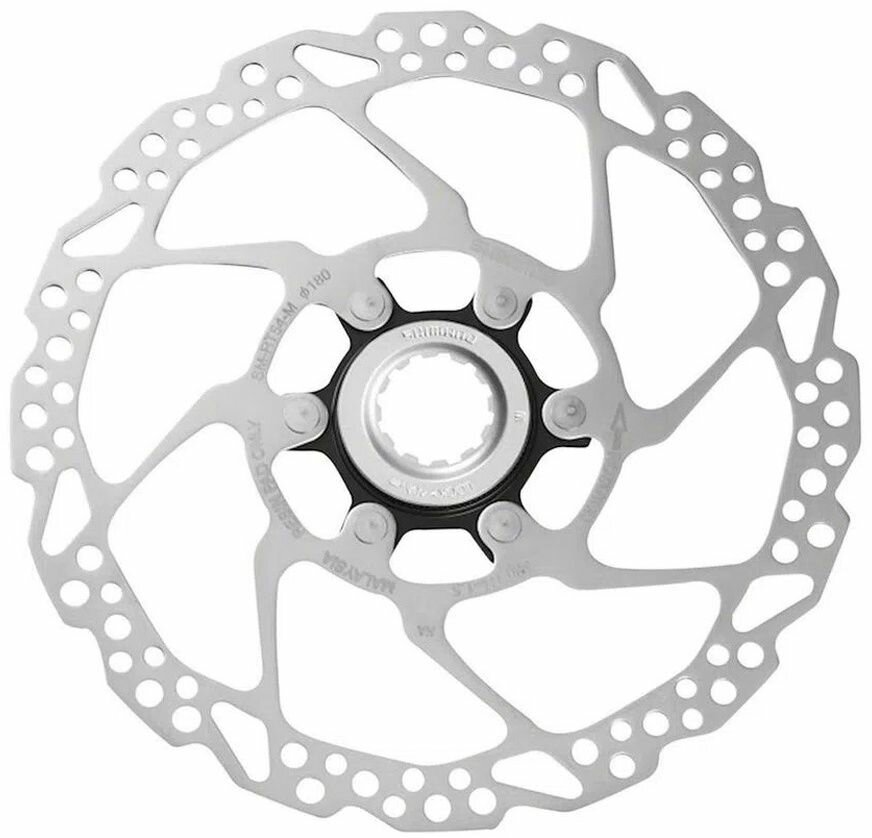 Тормоз диск Shimano, RT54, 180мм, C. Lock только для пласт колодок