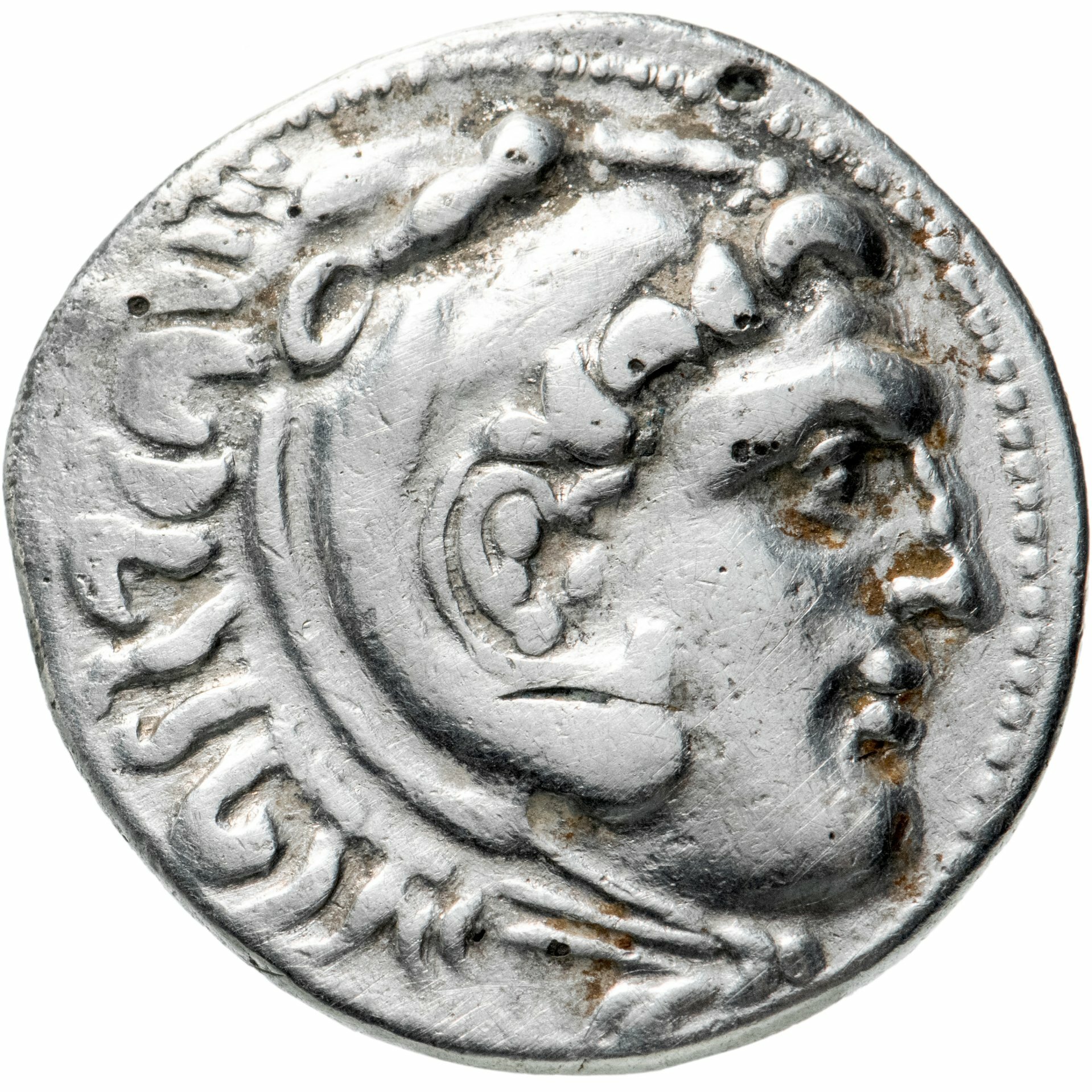 Македонское царство, Александр III Великий, 336-323 годы до Р Х , Тетрадрахма Аспенд, Памфилия, Серебро, в сохранности XF