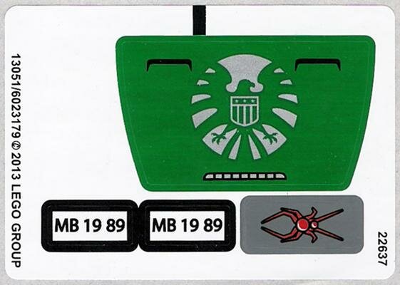 Деталь Lego 76004stk01 Sticker Sheet for Set 76004 - (13051/6023179)