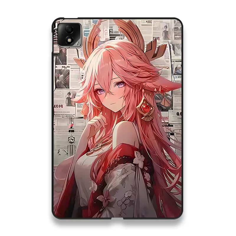 Защитный чехол Illustrated Purple Fox для Honor Tablet GT2Pro 12.5inch без крышки, односторонняя задняя панель GTPro,