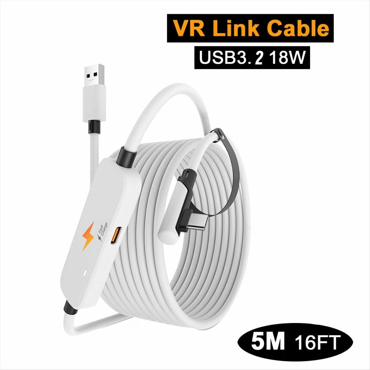 USB3.2 Gen1 VR Link кабель для Meta Quest 3S 3 2 PICO 4 шнур для VR-шлема для гарнитуры виртуальной реальности