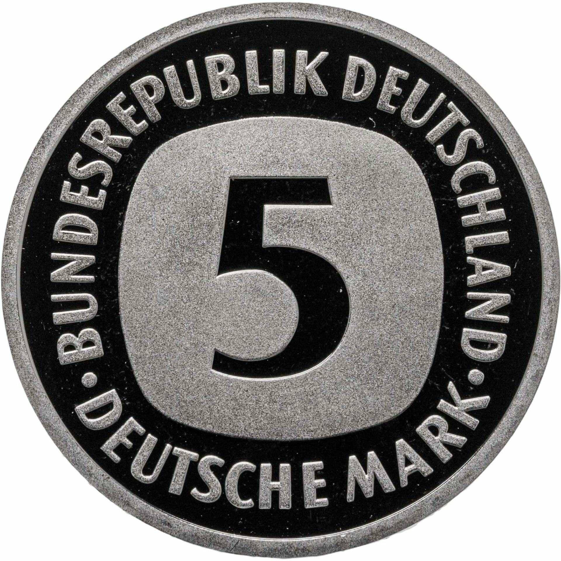 Германия 5 марок 1995 J, Мельхиор медь-никель, в сохранности Proof