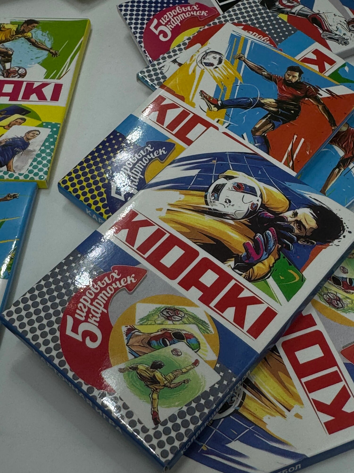 Набор игровых карточек Футбол 5 карт Kidaki