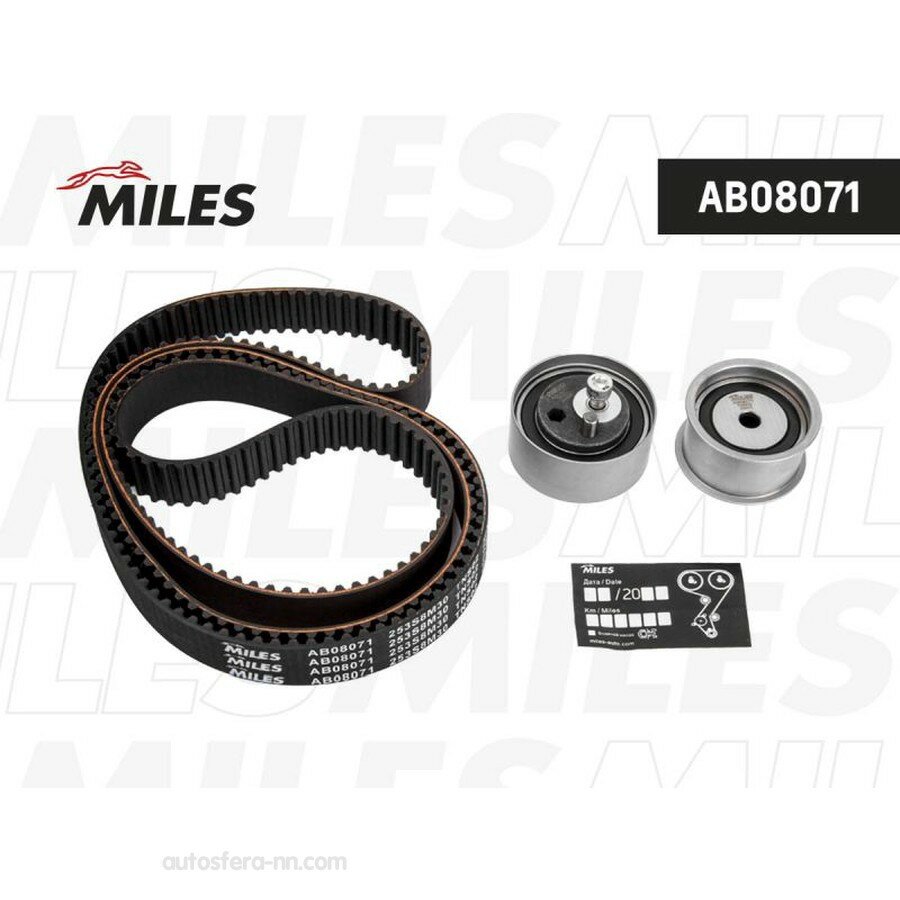 MILES AB08071 Комплект ремня ГРМ AUDI A4/A6/A8/VW PASSAT B5 2.4-2.8