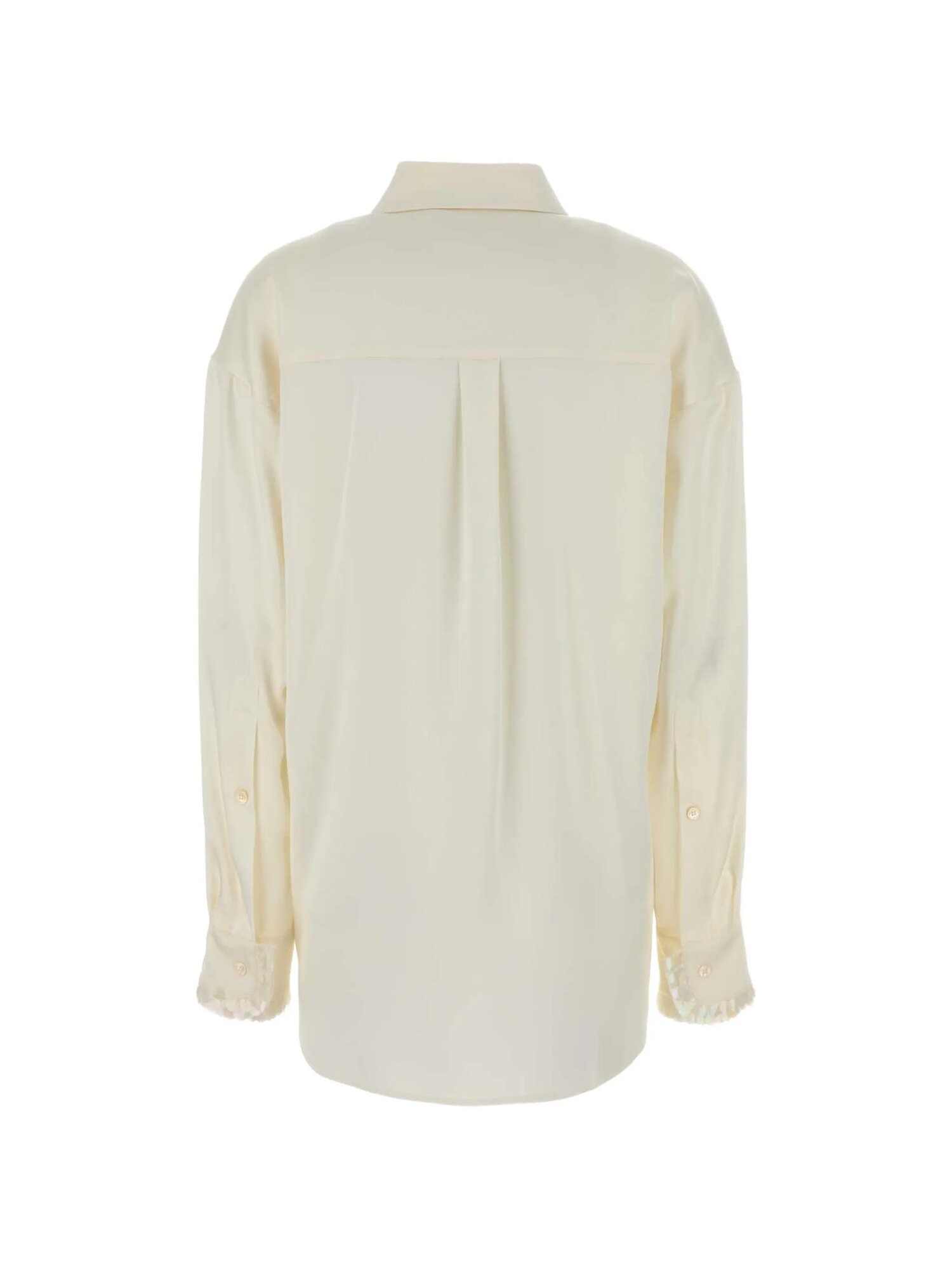 Рубашка Stella McCartney Sequin-embellished shirt, размер 40, white — фото 1