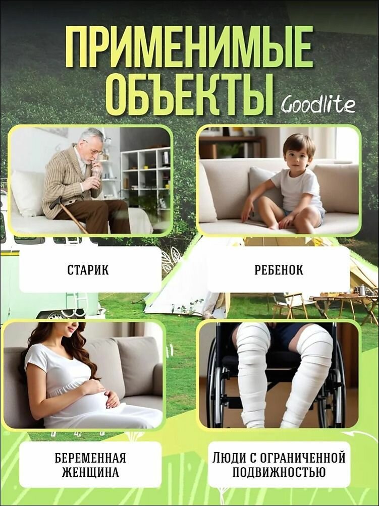 Ереносной туалет для кемпинга, двойная герметизация, без запаха, походный — фото 1