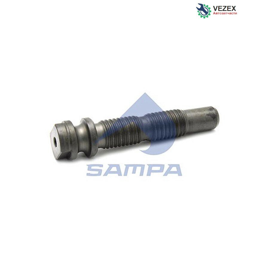 SAMPA 040050 палец рессоры ! перед. 36.9x166/M28x4 \Scania 94/114/124/144