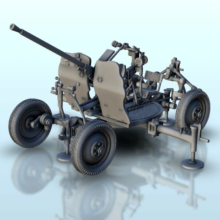 Зенитная установка 25мм АА М1940 72-К. Масштабная модель 1:72.