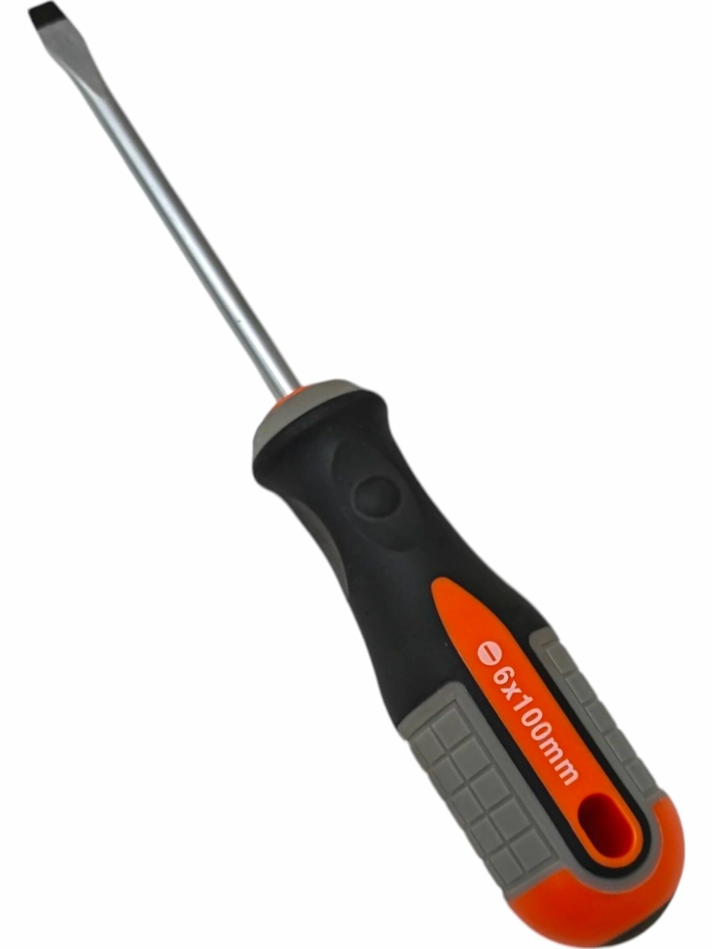 Отвертка стержневая шлицевая ROUND GRIP SL6x100 мм Ombra 750610