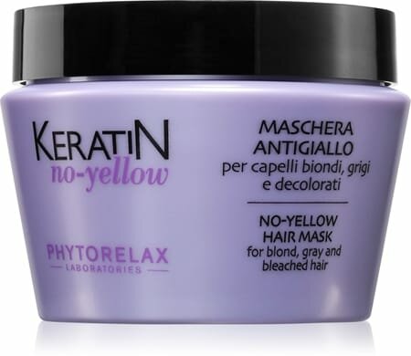 Маска для волос phytorelax laboratories keratin no-yellow, 250 мл
