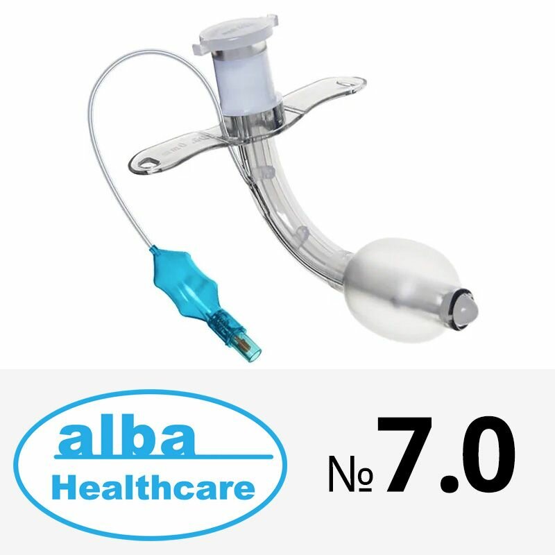 Трубка трахеостомическая с манжетой размер 7.0 ПВХ Alba Healthcare
