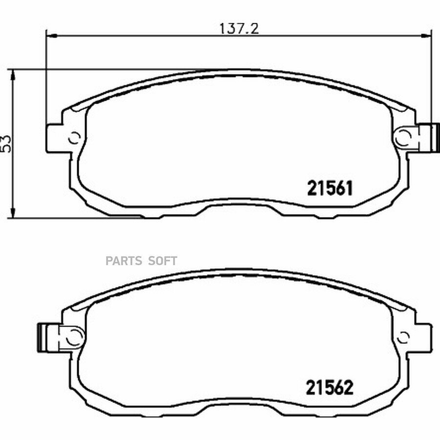 Колодки от официального дистрибьютора, BEHR-HELLA, артикул 8DB355027091
