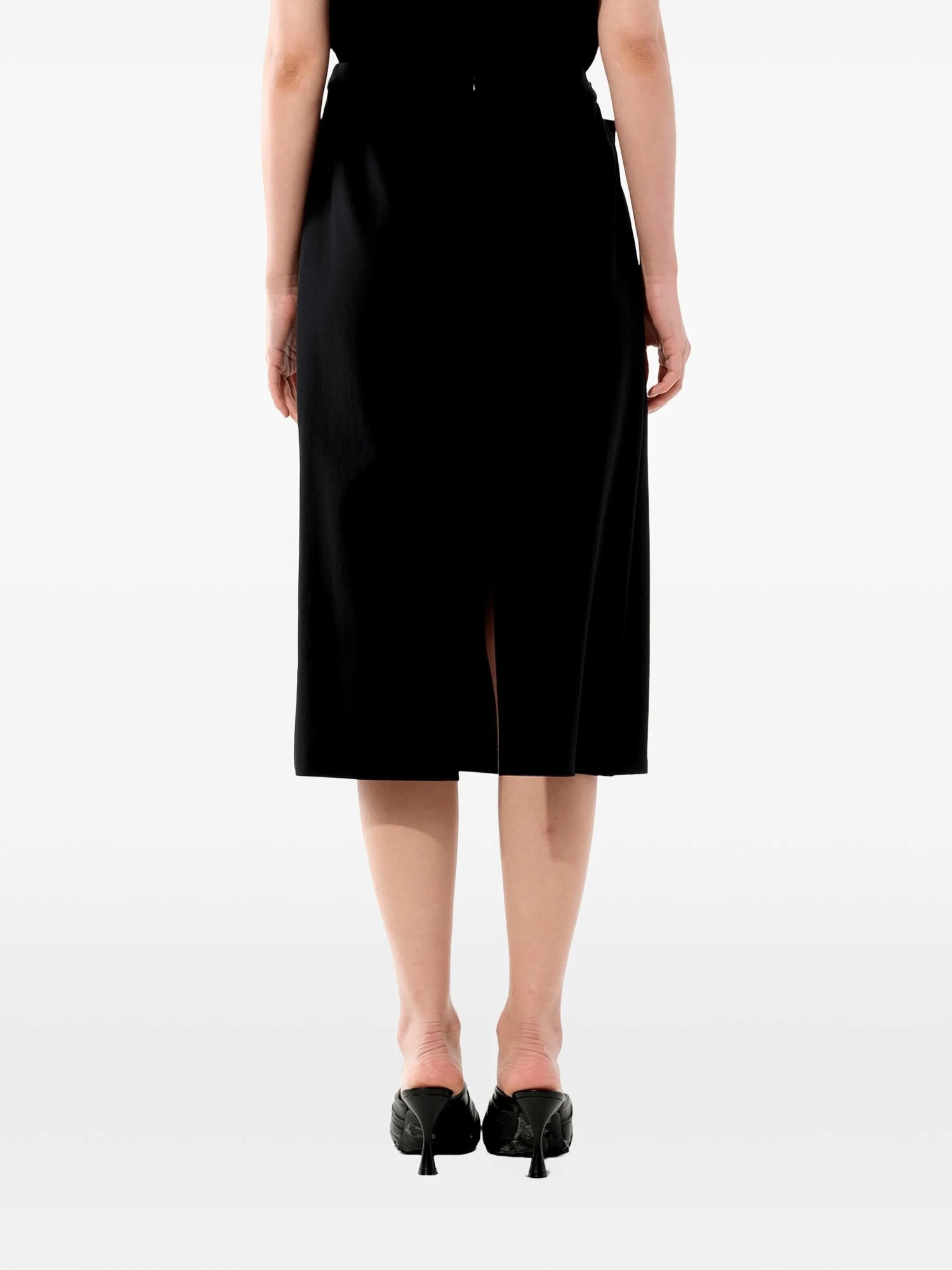 Юбка BALENCIAGA Asymmetrical wrap skirt, размер 40, черный — фото 1
