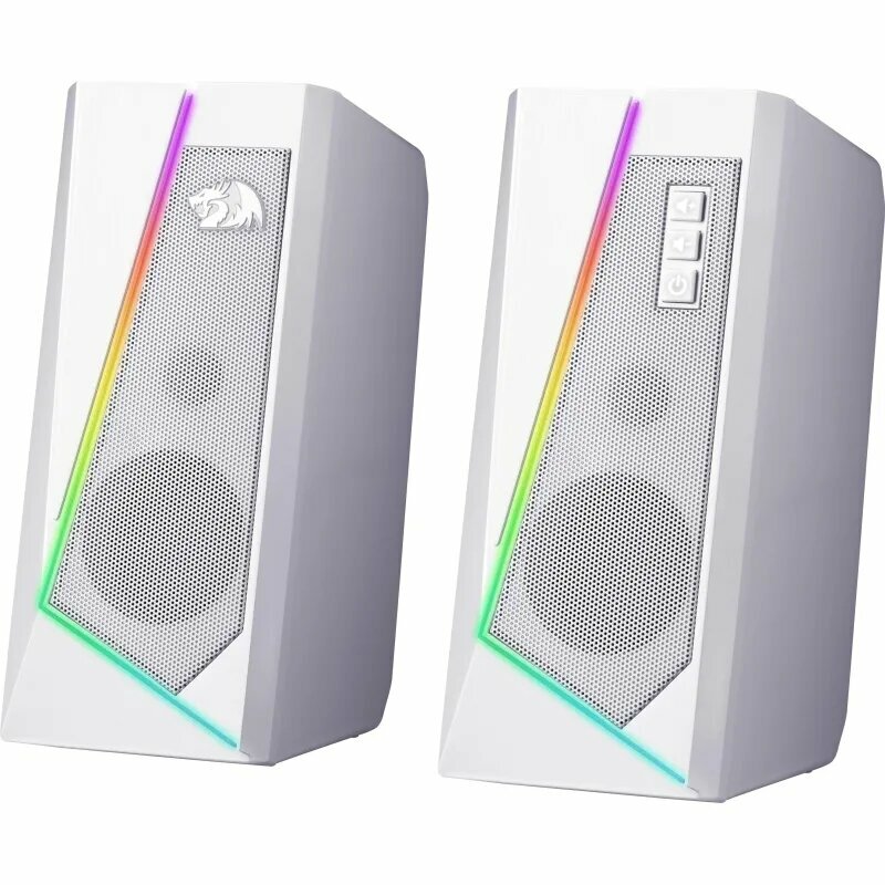 Акустическая система Redragon Anvil (71775) белый,5 Вт, RGB, USB+3.5мм, 2318978