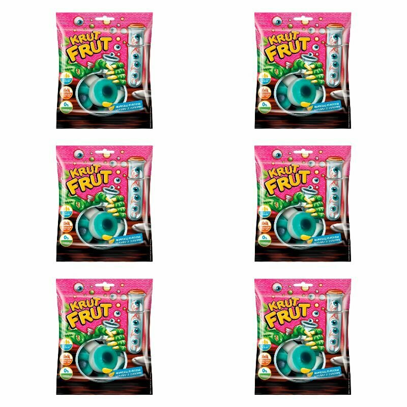 KrutFrut Мармелад , глаз,70 г, 6 штук