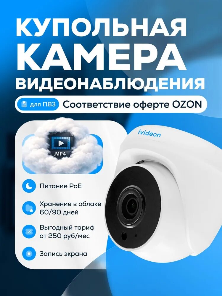 Камера видеонаблюдения для ПВЗ Ivideon