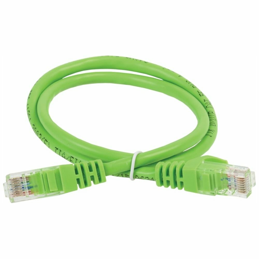 Коммутационный шнур ITK патч-корд, кат.5Е UTP, LSZH, 1м, зеленый PC02-C5EUL-1M