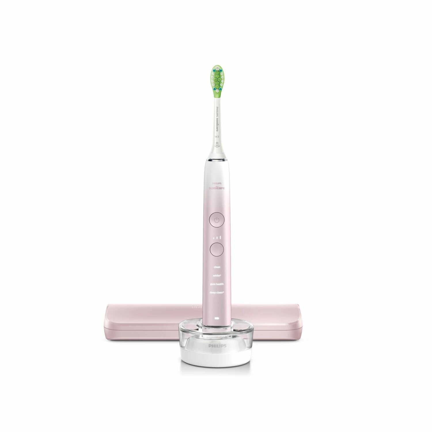 Электрическая зубная щётка Philips Sonicare DiamondClean 9000 HX9911 звуковая, Bluetooth, датчик давления, розовая