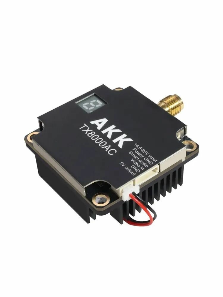 Видеопередатчик AKK-Ultra-Long-Range-TX8000AC штуки в комплекте (сверхширокий диапазон 96CH, 8W, 4.9G-6G)