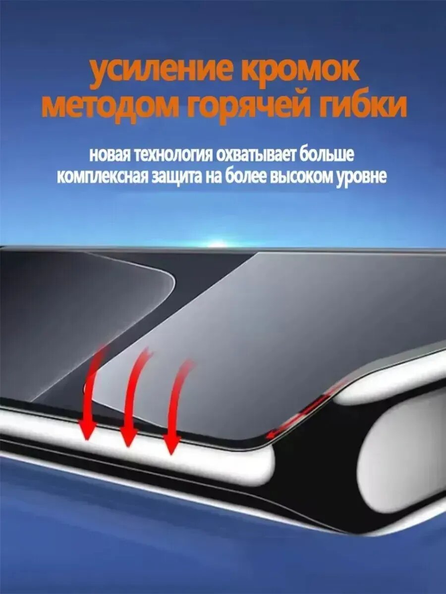 Защитное стекло для Redmi Note 14 Pro Plus, противоударное, с защитой от отпечатков и царапин, простое крепление — фото 1
