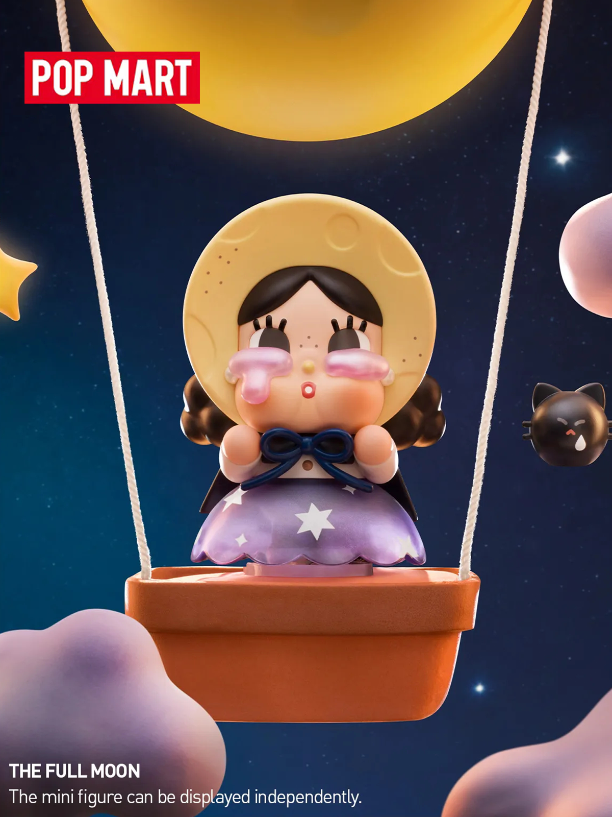 Коллекционная фигурка Слепая коробка Pop Mart CRYBABY CRYING TO THE MOON SERIES FIGURES-THE FULL MOON