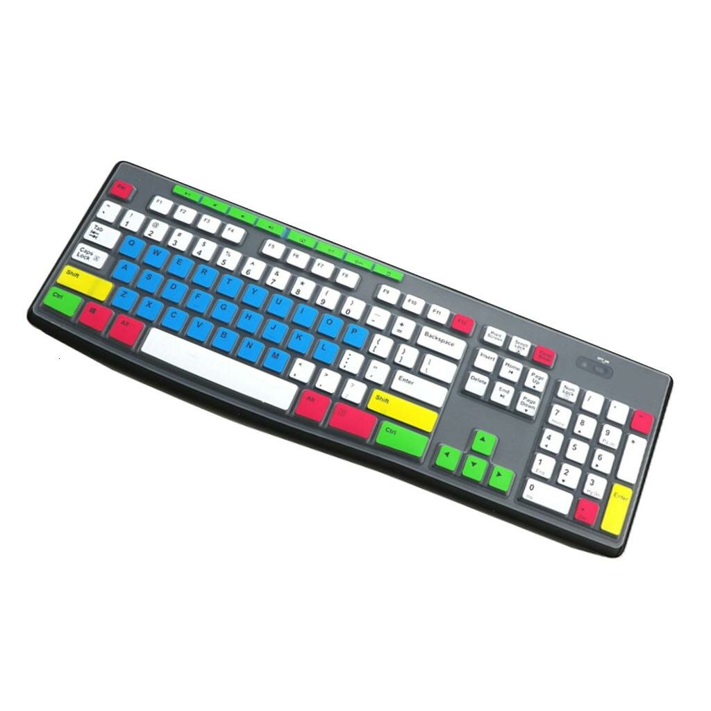 Чехол-клавиатура из силикона для K200 K260 K270 K275, Разноцветный синий