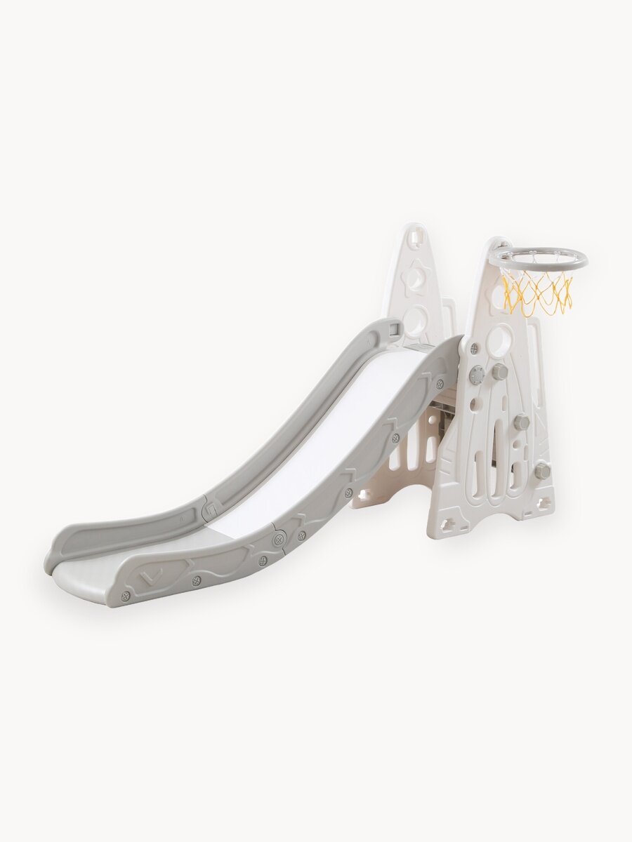 Горка детская для улицы, дачи, дома UNIX Kids Ракета / Rocket (145 см) спортивный комплекс с баскетбольным кольцом, мячом