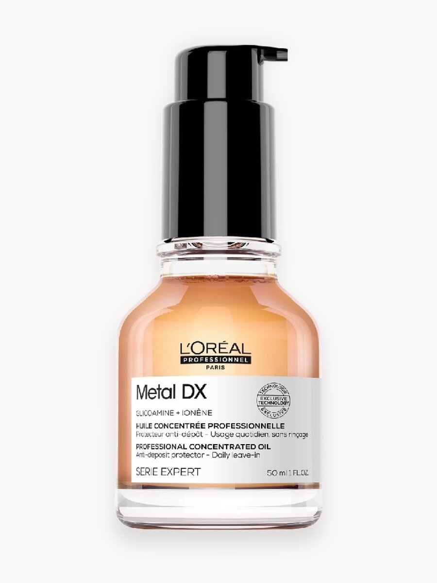 L'OREAL PROFESSIONNEL Metal Detox Масло-концентрат профессиональное для всех типов волос, обогащенное Гликоамином, 50 мл