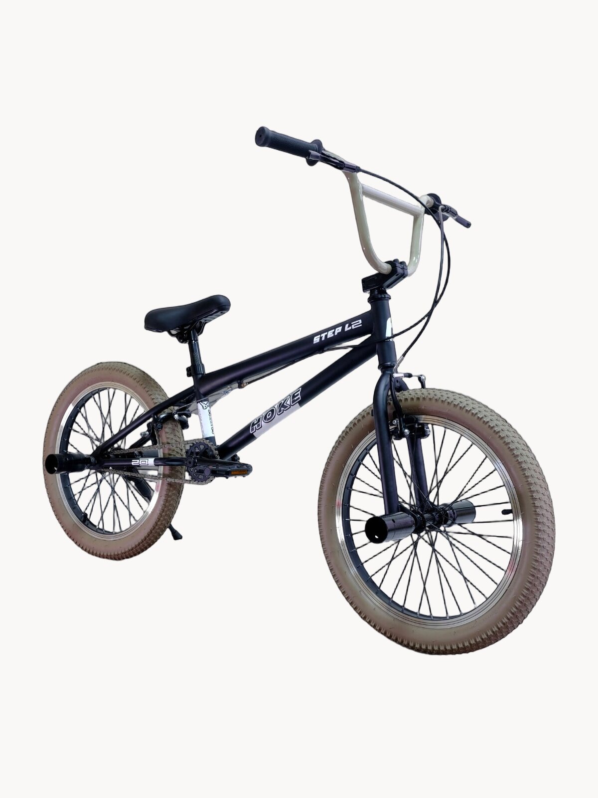 Велосипед трюковой BMX Step L2 черный под рост 135-170 см, двойной обод