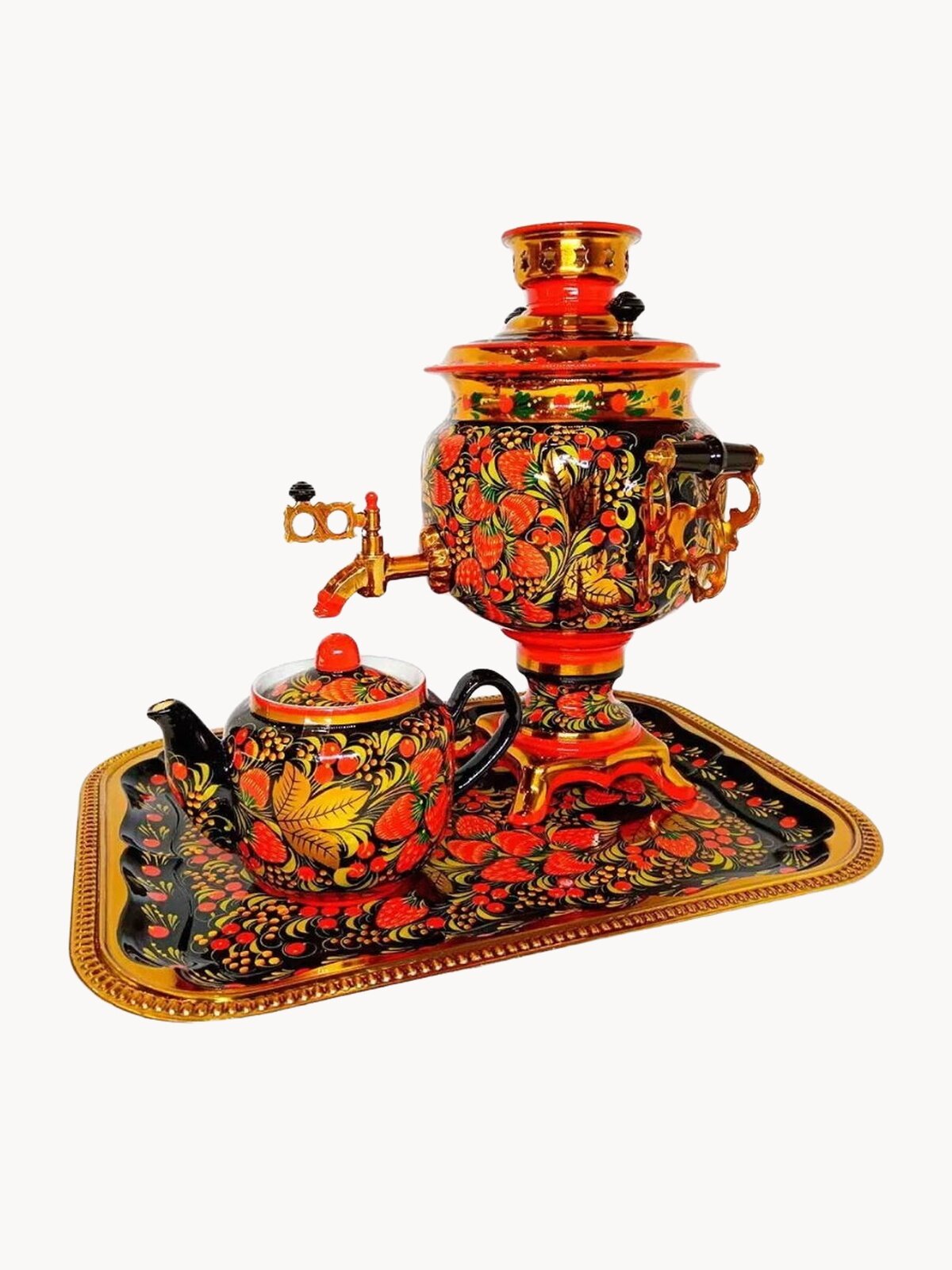 Электрический самовар "Хохлома Овал" 3л, Тула