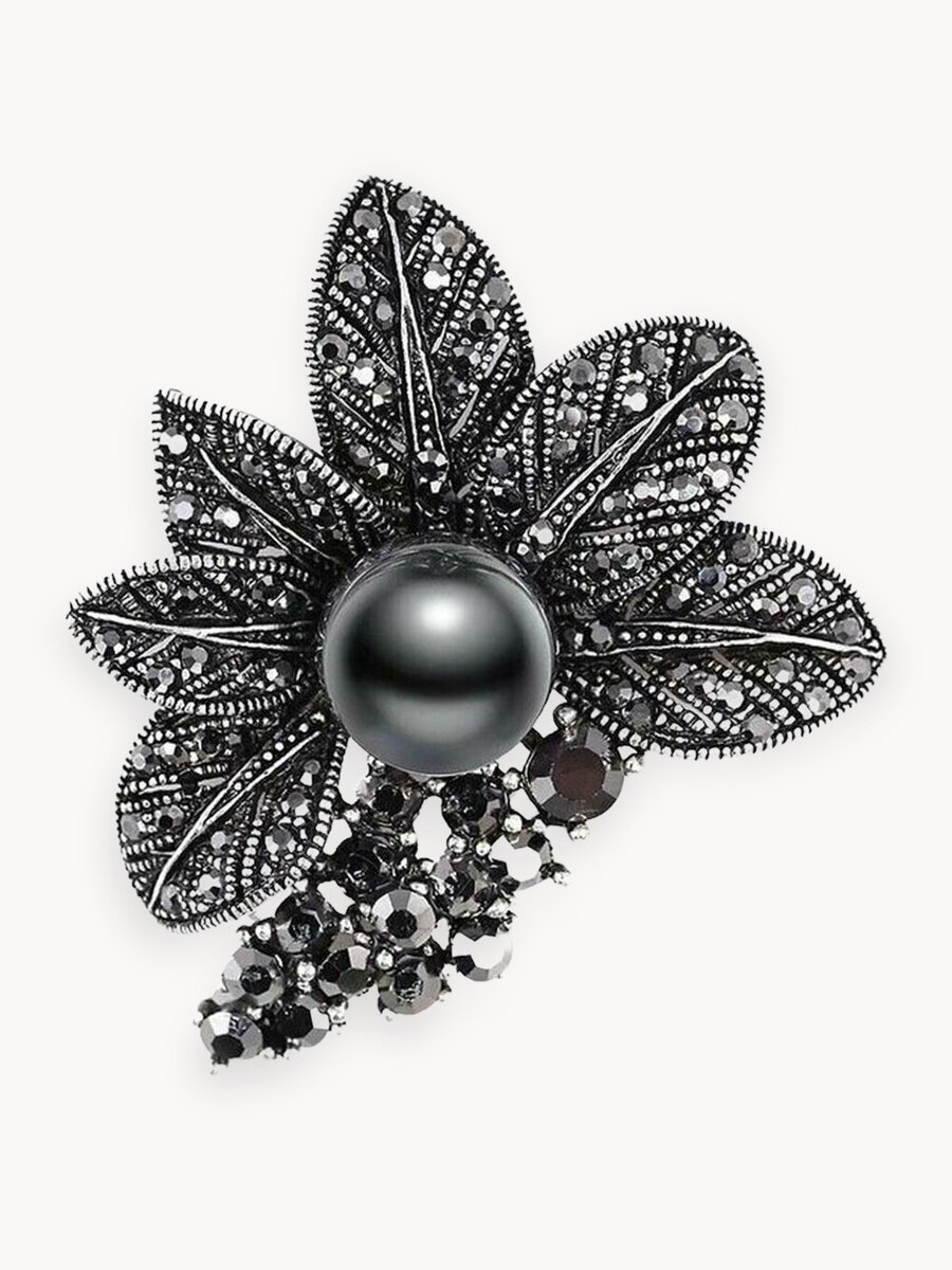 Брошь, жемчуг имитация