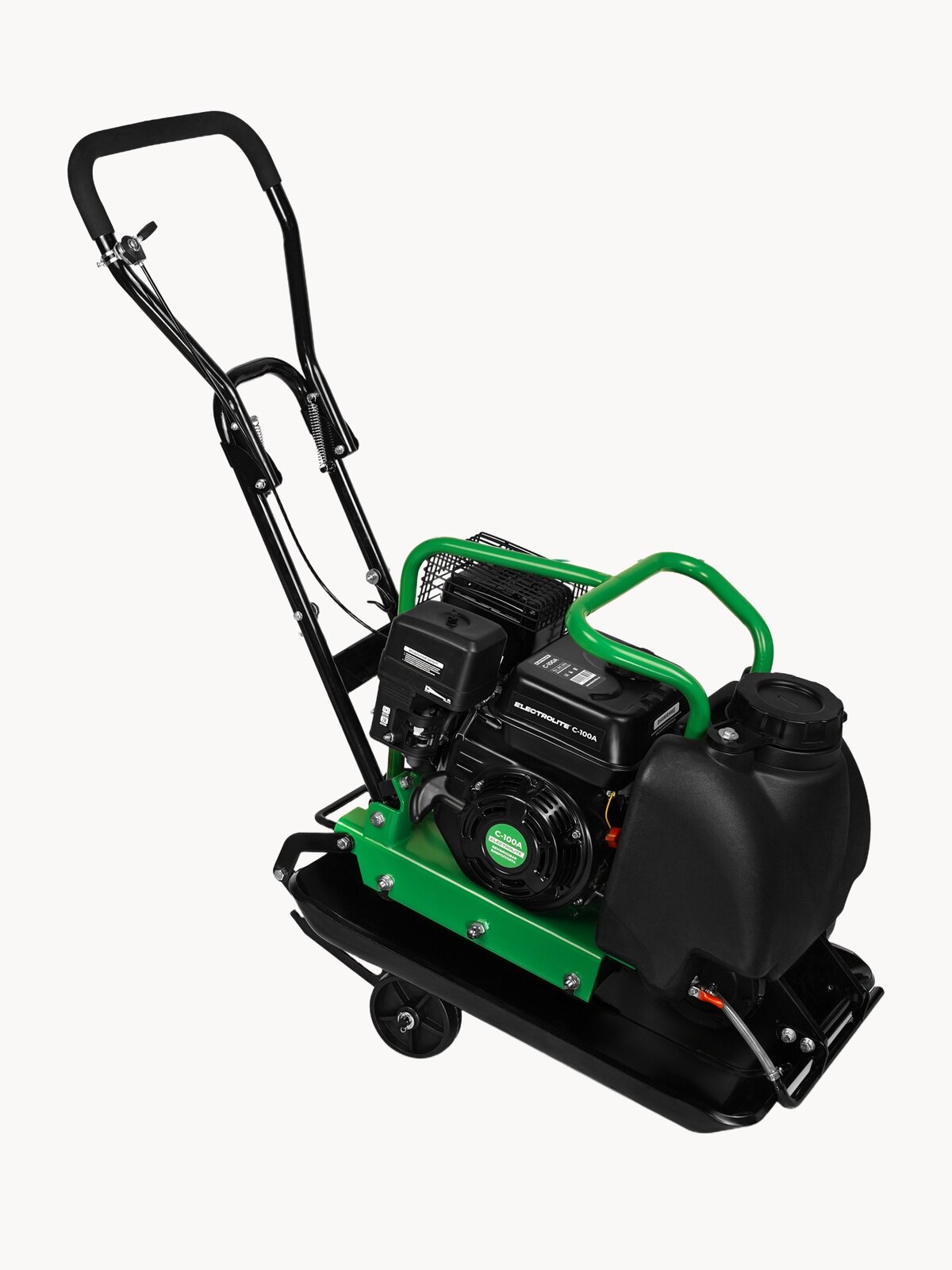 Виброплита бензиновая Electrolite C-100A ( 100 кг 7 лс 68*46 см, 28 кН, 15-20 м/мин , полиуретановый коврик В комплекте)