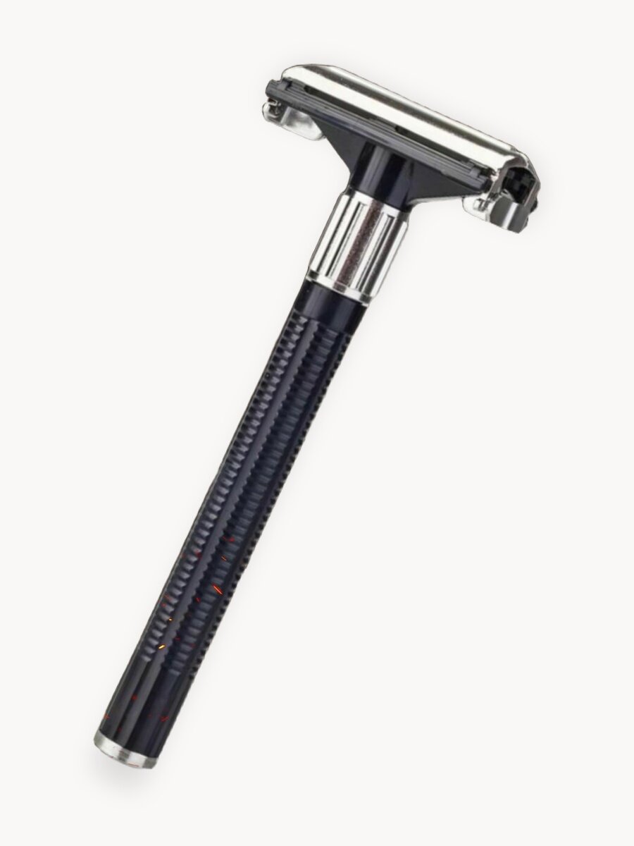 Бритва Т-образная для мужчин из нержавеющей стали Feather + 2 лезвия в подарок, Япония