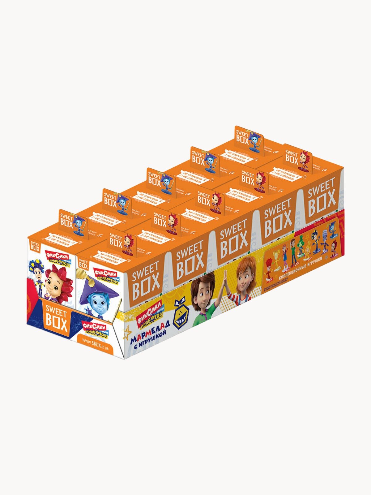 Sweet Box Конфитрейд Фиксики свитбокс с подарком и мармеладом, 10шт