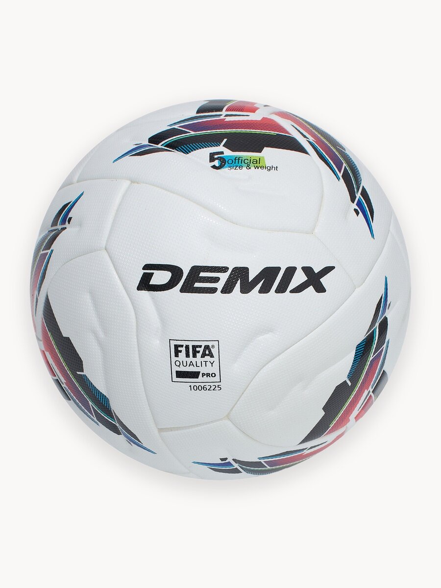 Футбольный мяч Demix Fifa Quality Pro Unique Panels 114512-00, размер 5, Белый