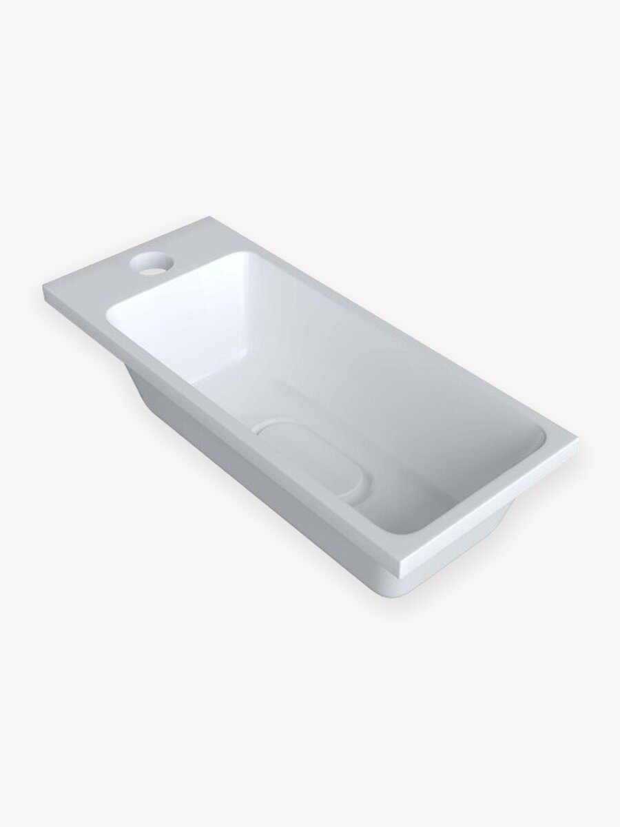 Раковина Uperwood для ванной Modul 50х21х12 см, белая глянцевая