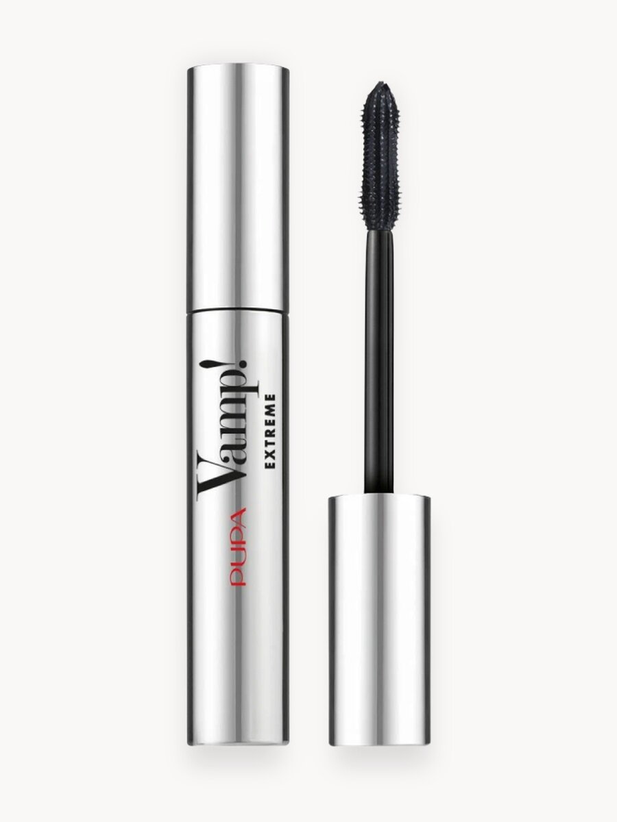 PUPA Тушь для ресниц Vamp! Extreme суперобъемная, 12 мл, 010 Черная