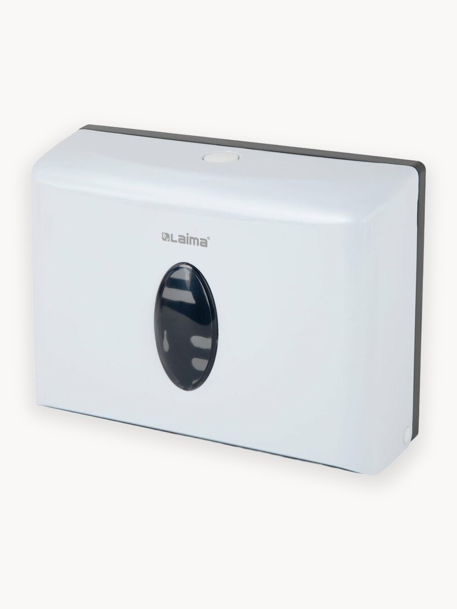 Диспенсер для бумажных одноразовых полотенец, держатель настенный система H2, Z-сложения, белый, Laima Home, 609108