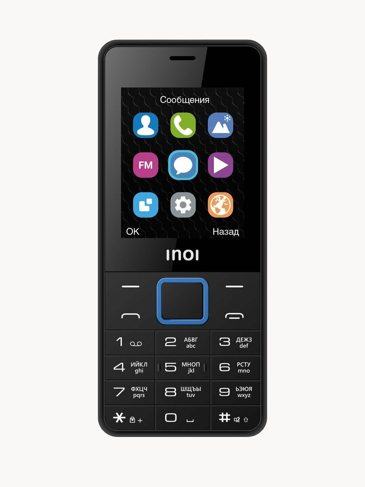 Мобильный кнопочный телефон INOI 241, черный