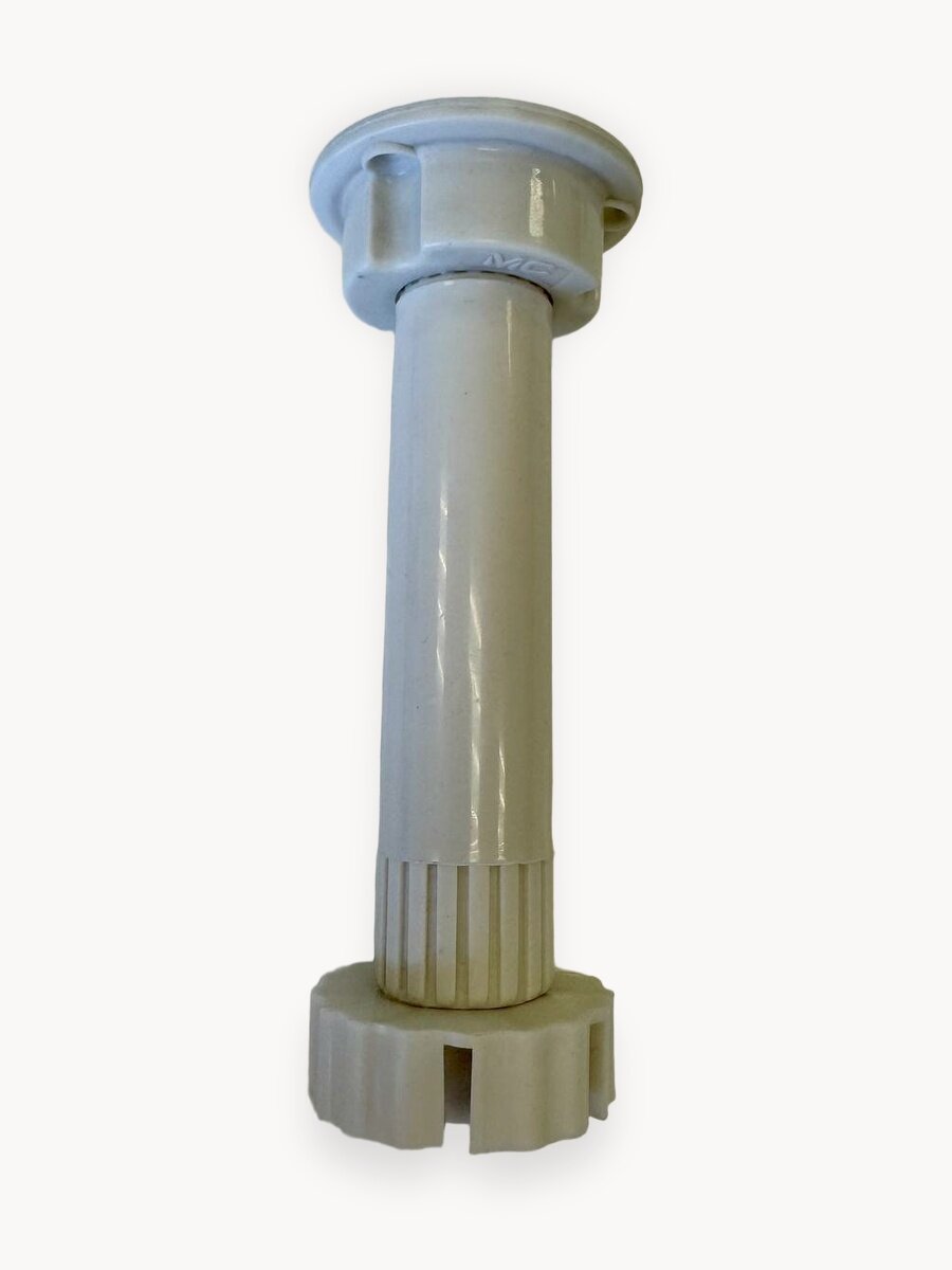 Опора кухонная регулируемая, ножка под цоколь Н-145-165 мм белая 4 шт.