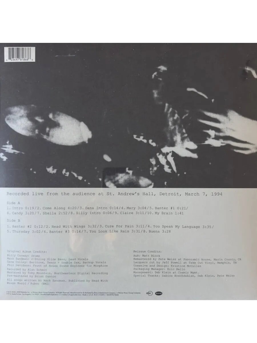 Morphine - Bootleg Detroit (milky clear) — фото 1