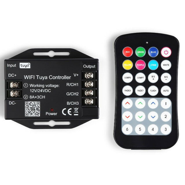 AMBRELLA RGB WiFi Tuya контроллер 288-576Вт 12-24В с радиопульт для светодиодных лент