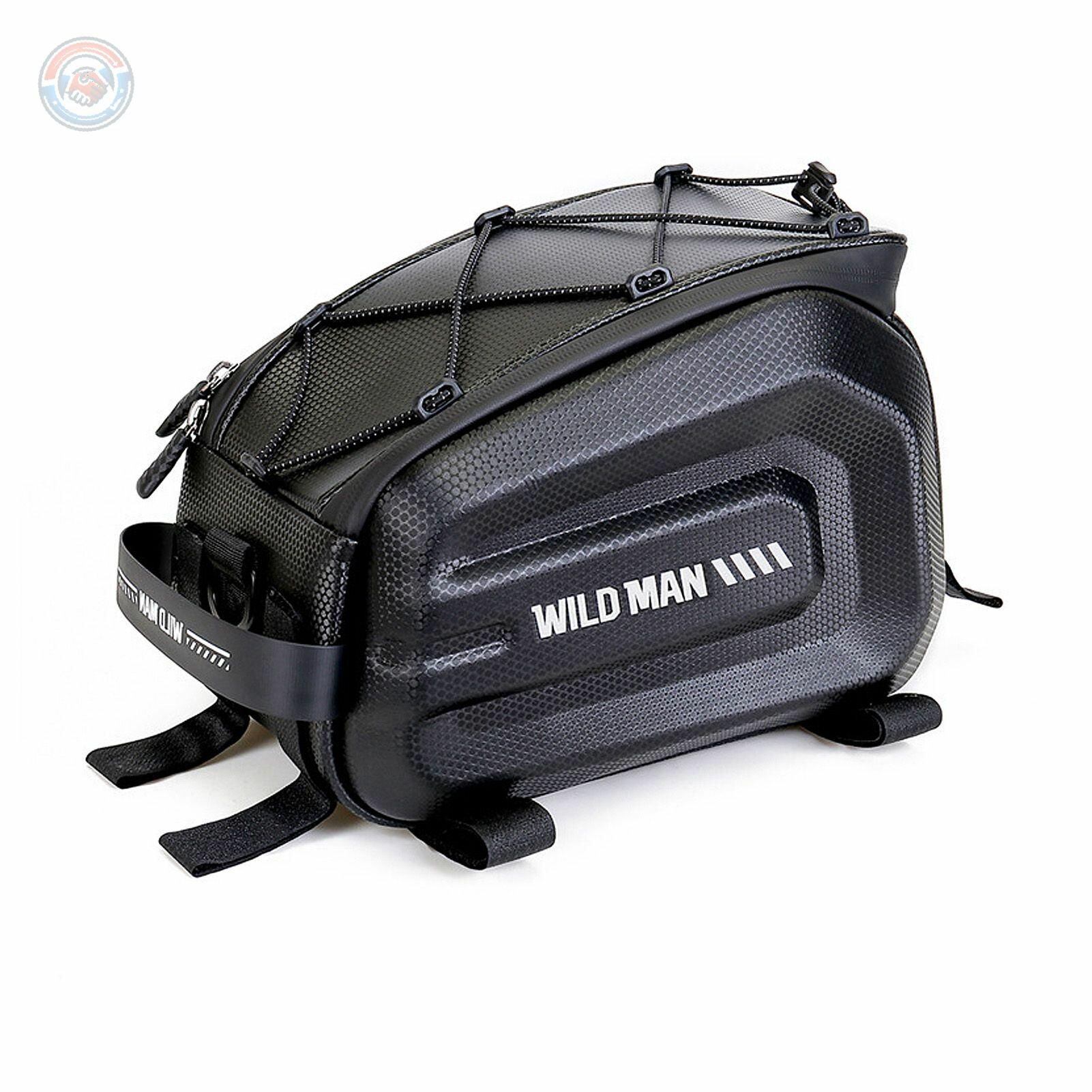 Универсальная велосумка на задний багажник, водостойкая сумка для горного и электровелосипеда с быстросъёмным креплением и светоотражателями