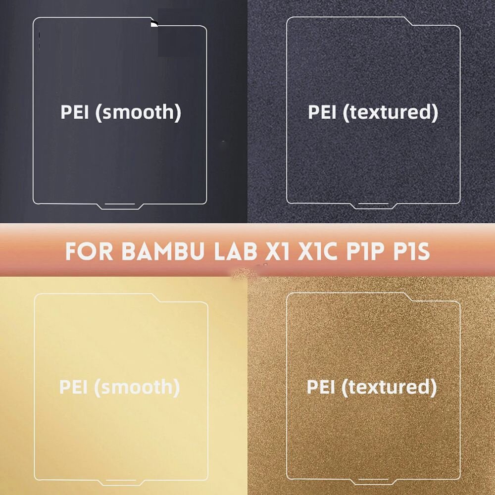 Строительная платформа Bambulab 257x257 мм, лист пружинной стали, гладкая, Pei Peo H1H, Pey, пластина A1 X1C P1S, 3D-принтер, лабораторная платформа Bambu