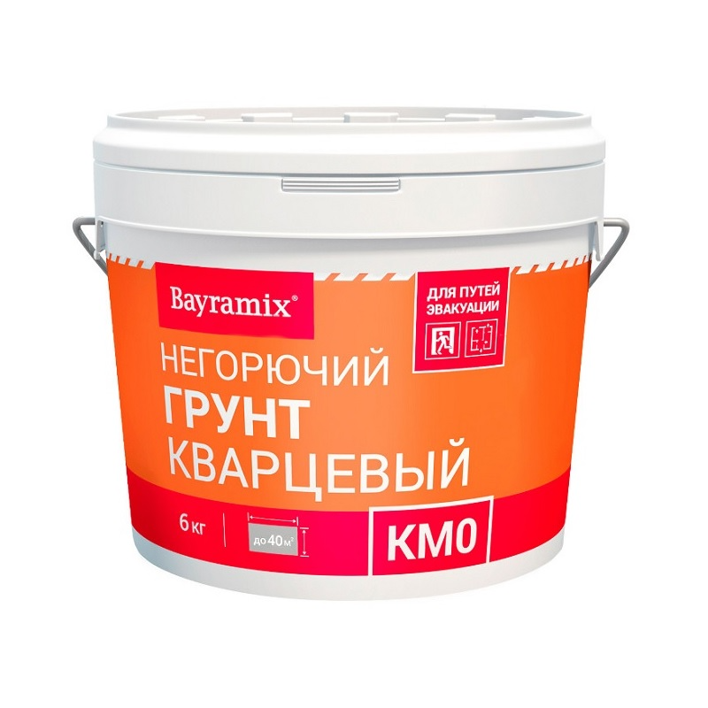 Грунт Кварцевый Bayramix KM0 6кг Пожаробезопасный, Белый для Внутренних Работ / Байрамикс.