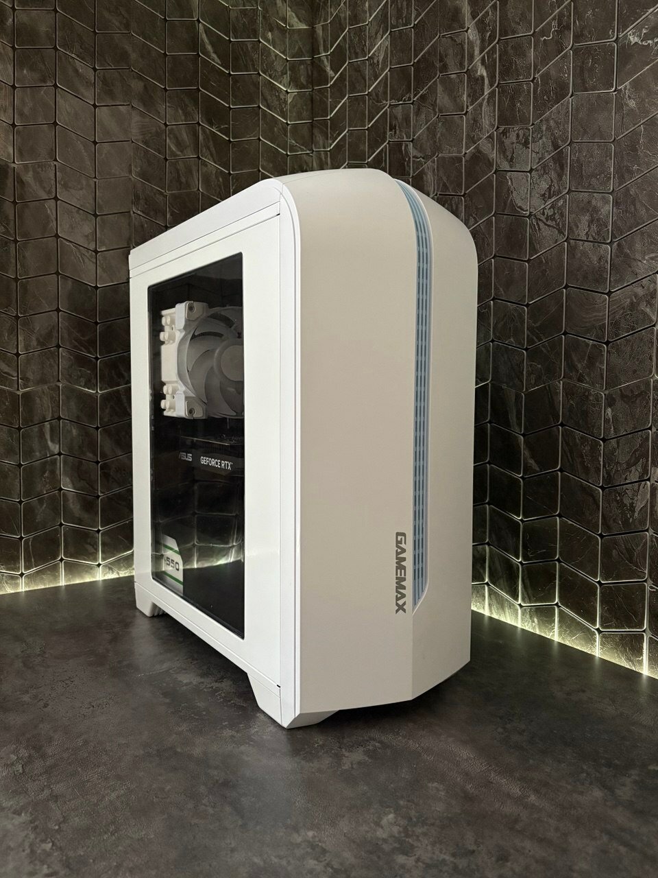 Игровой компьютер "Белая Молния": i3-12100F, RTX 3050 6GB, 16GB, 1TB SSD, WiFi!