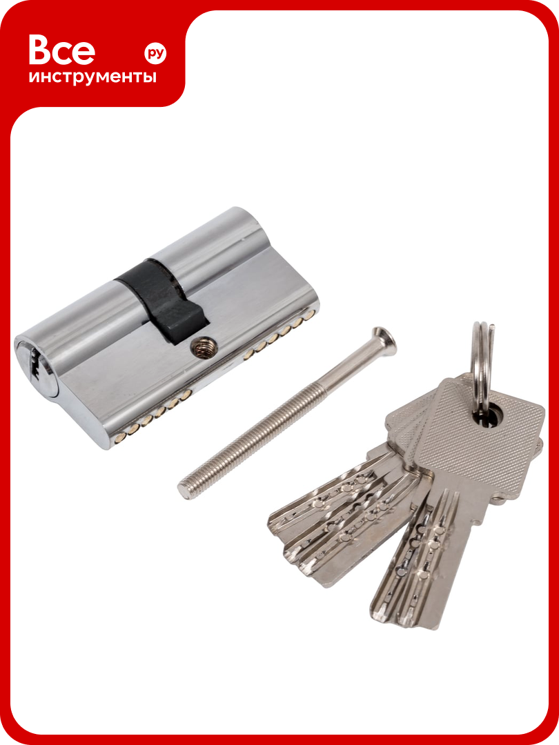 Цилиндр PALIDORE gn 60 pc (ключ/ключ, хром) gutflan 98761265