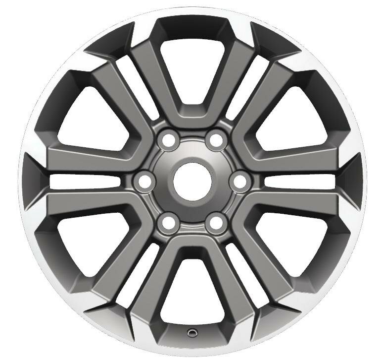 Carwel Лиард 1817 18x7.5 6x139.7 et36 dia100.1 Серый с полированной лицевой частью