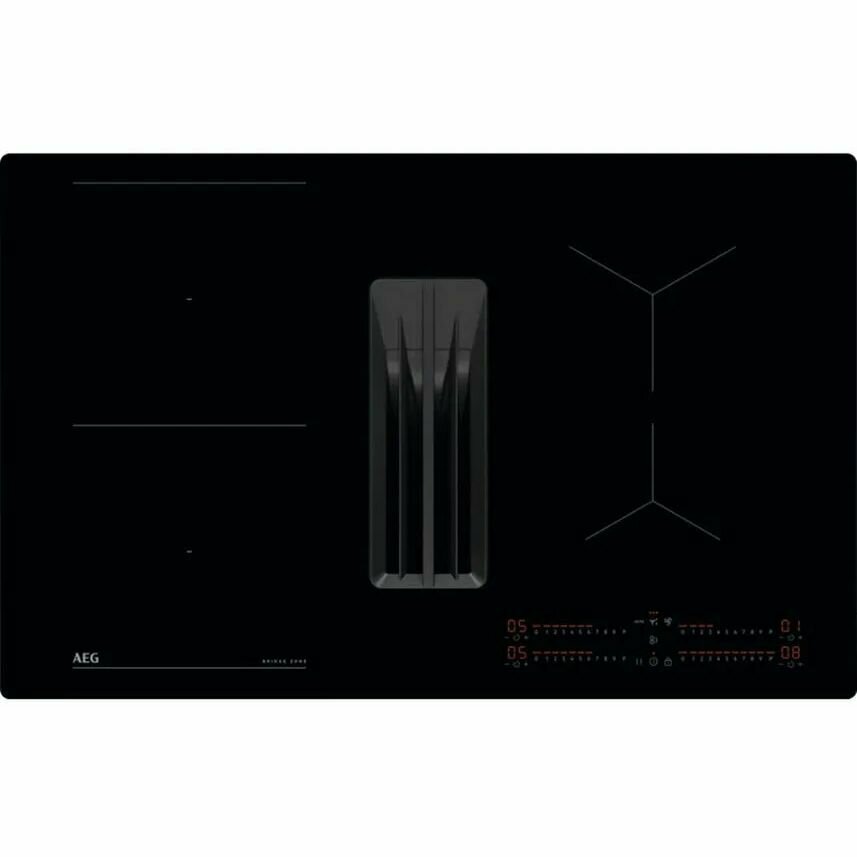 Варочная поверхность индукционная AEG TH84CB03CB стеклокерамич. с вытяжкой