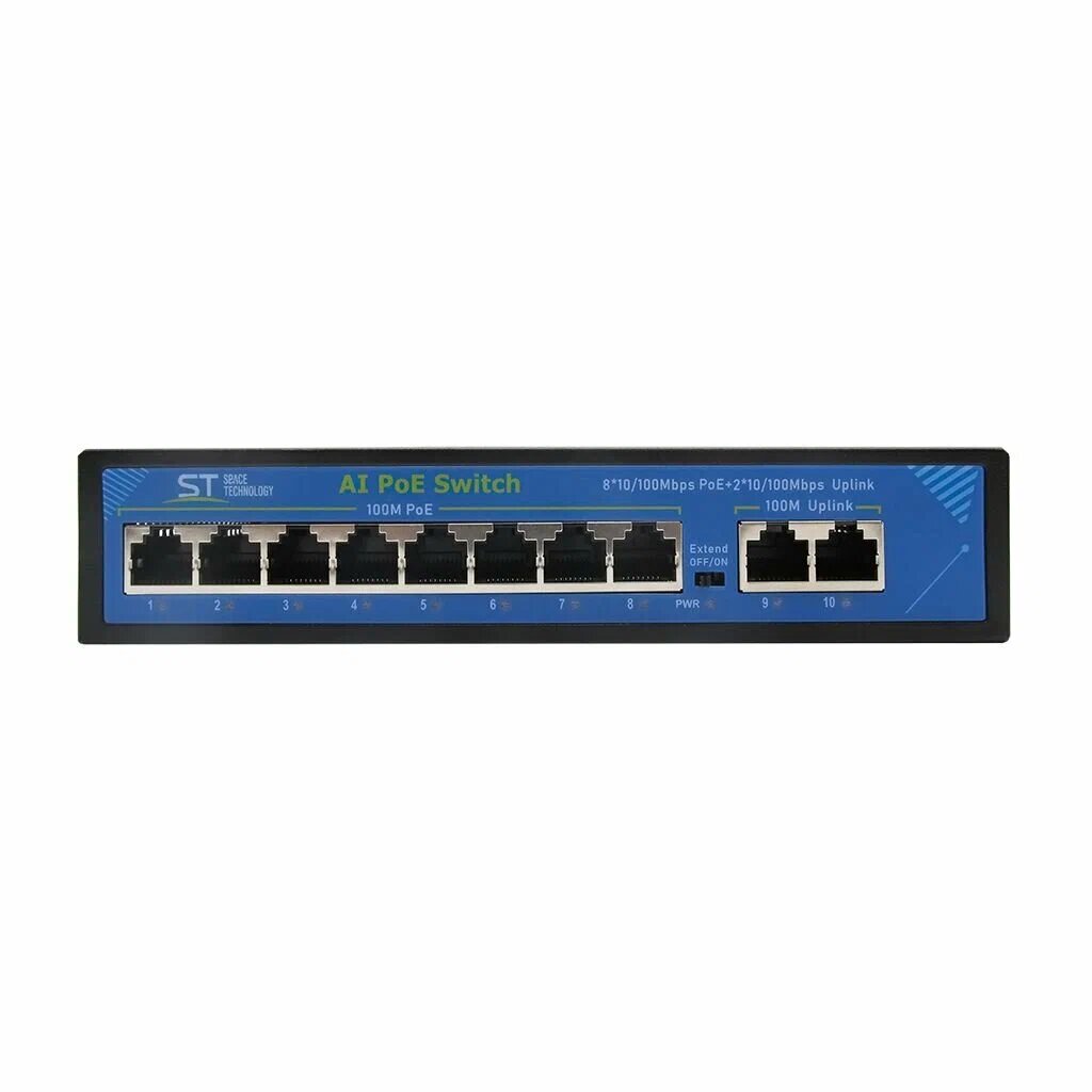 ST-S84POE (версия 3) (2M/96W/A) 8-ми портовый PoE коммутатор